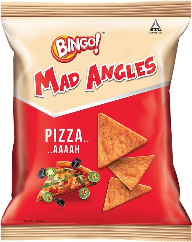 Bingo Mad Angles Pizza Chips Chips Price in India - Buy Bingo Mad ...