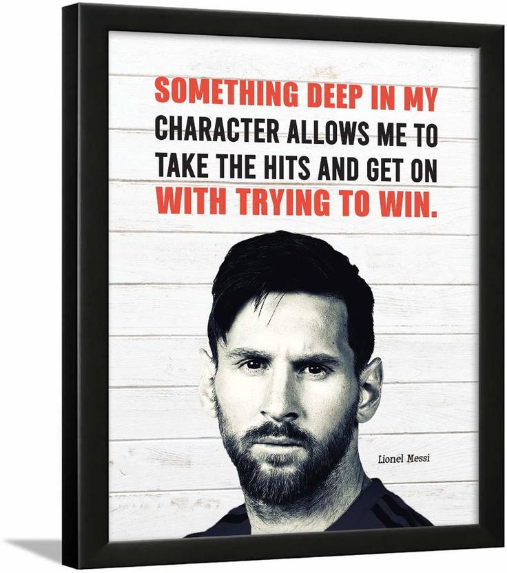 Lionel Messi quotes posters - Messi quotes frame - motivational quotes ...