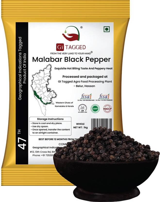 GiTAGGED Authentic Malabar Black Pepper Whole Price in India - Buy ...