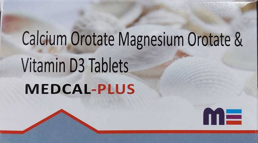 MEDCAL-PLUS CALCIUM OROTATE MAGNESIUM OROTATE & VITAMIN D3 TABLETS ...