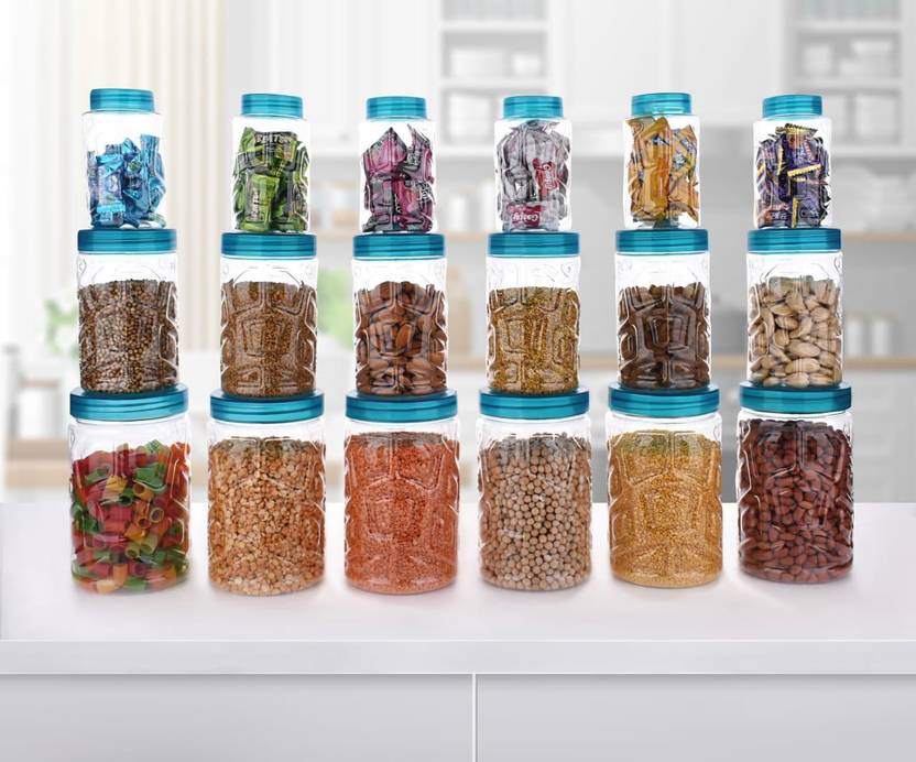 Finner Checkers Set - 300 ml, 650 ml, 1200 ml Plastic Utility Container ...