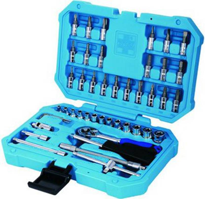 TAPARIA 1/4 SQ DR 46PCS SOCKET SET SA46 Socket Set Price in India - Buy ...