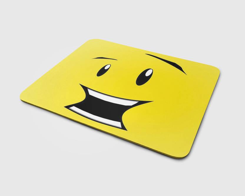 Yellow Alley Smiley Emoji |Corporate Mouse Pad|Rubber Base Matte Finish ...