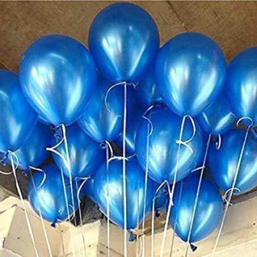 Flipkart.com | Wonder Solid Party Decoration Metallic Balloons Blue ...