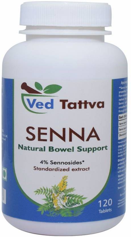 Ved Tattva Senna Tablets, Herbal Senna Leaves 120 Tablets, Natural ...
