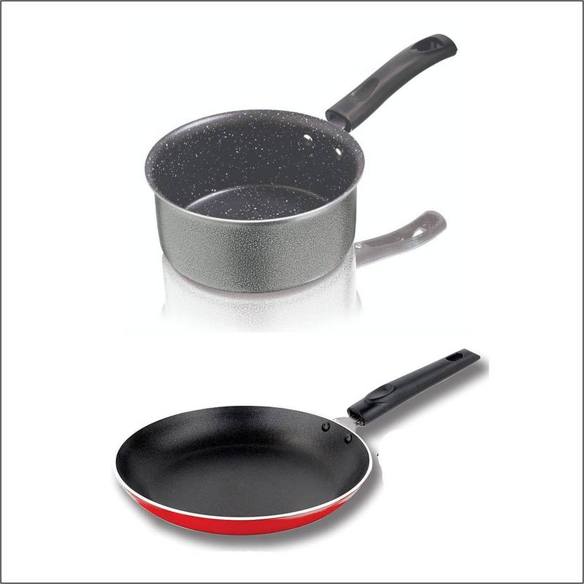CrossPan by CrossPan ClassicNon Stick Mini Combo Sauce Pan 20 cm, 16 cm ...