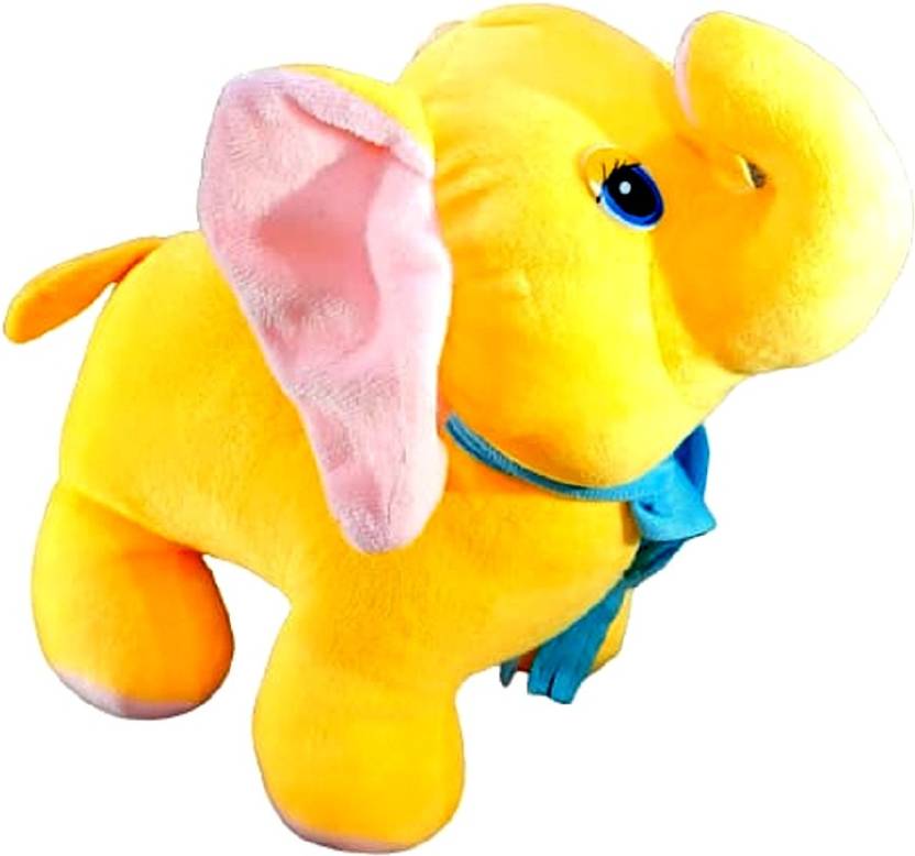 Luipui Non-Toxic Soft Fabric Cute Stuffed Big Ear Plush Elephant Toy ...