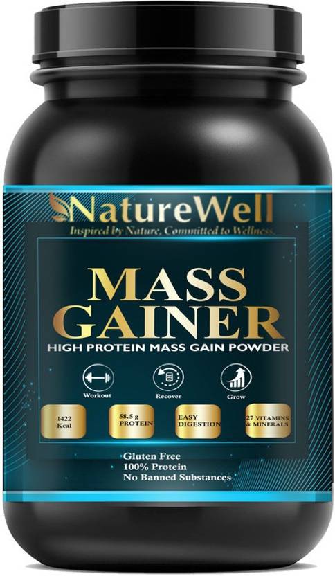 Naturewell Mass High Protein Powder Weight Gainers/Mass Gainers ...