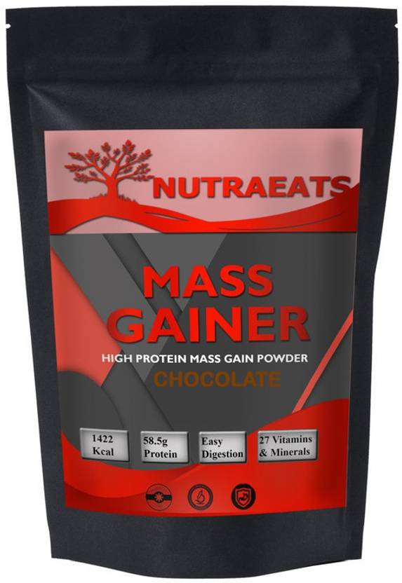 NutraEats Real Mass Gainer Weight Gainers/Mass Gainers (Chocolate ...