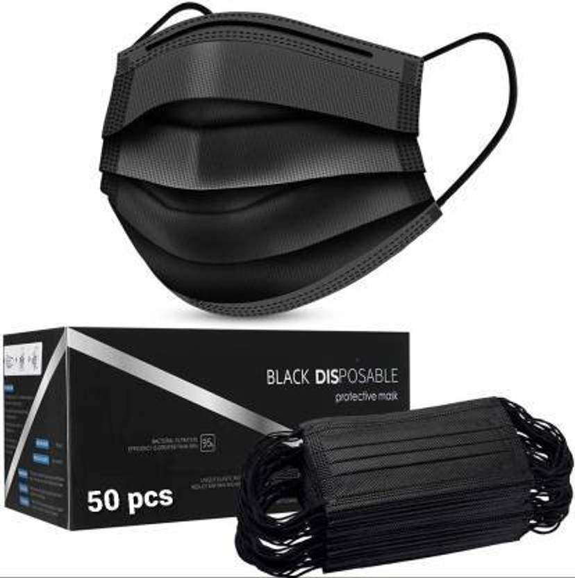 osiris Disposable Black Color Water Resistant Surgical Mask With Melt ...