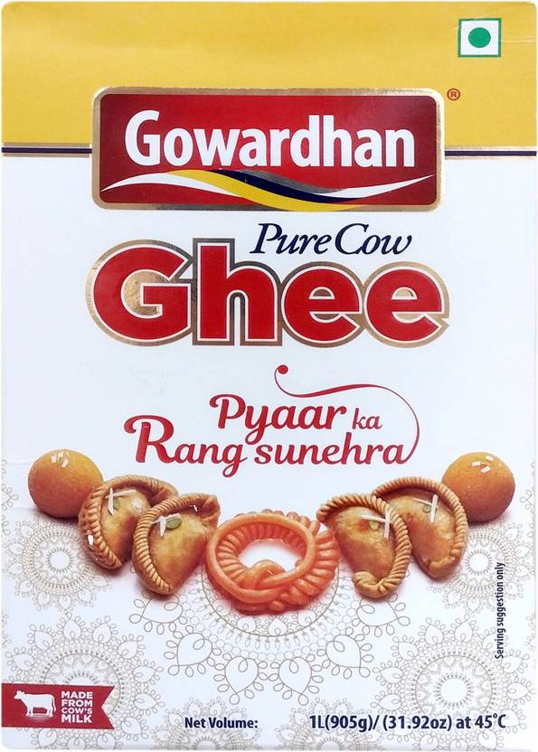 Gowardhan Pure Ghee 1 L Box Price in India - Buy Gowardhan Pure Ghee 1 ...