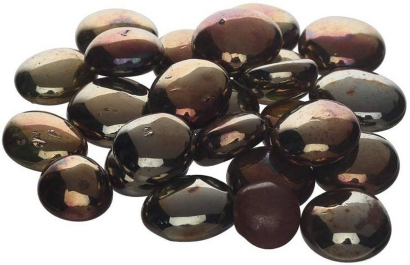 ELETTRA Decorative Glossy Shiny Round Glass Stone Pebbles For Aquarium ...