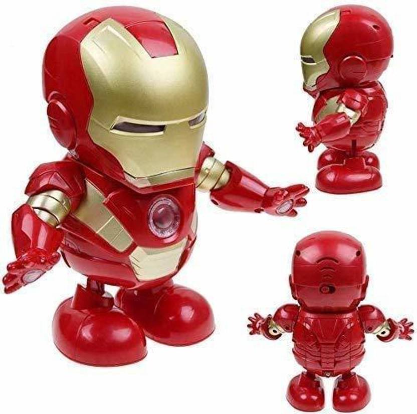 RATNA'S Toy World Dancing Iron Man with 3D Flashing Lights & Music Toys ...