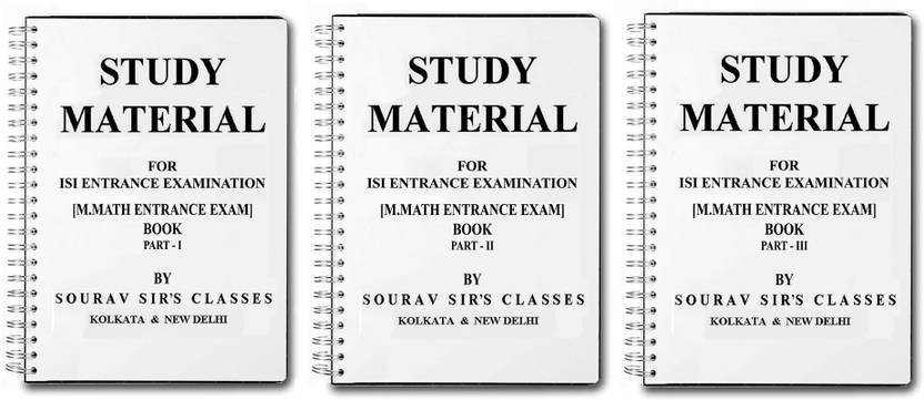Study Material For Isi Entrance Examination M.Math Entrance Exam: Buy ...