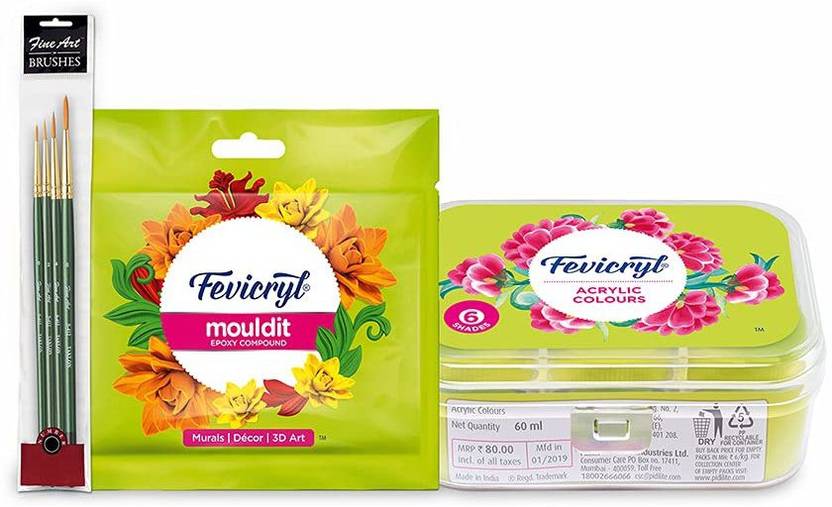 Flipkart.com | Pidilite Fevicryl Clay Modelling Kit (Mould It, Lilac ...