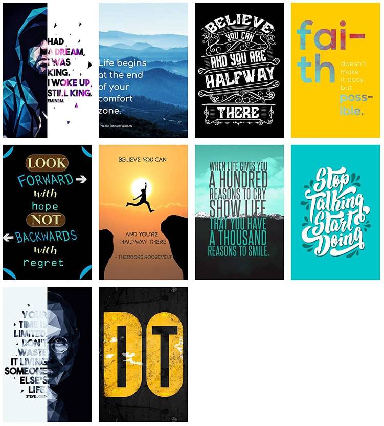 Motivational Wall Posters and Inspirational Quotes for Office and Home ...