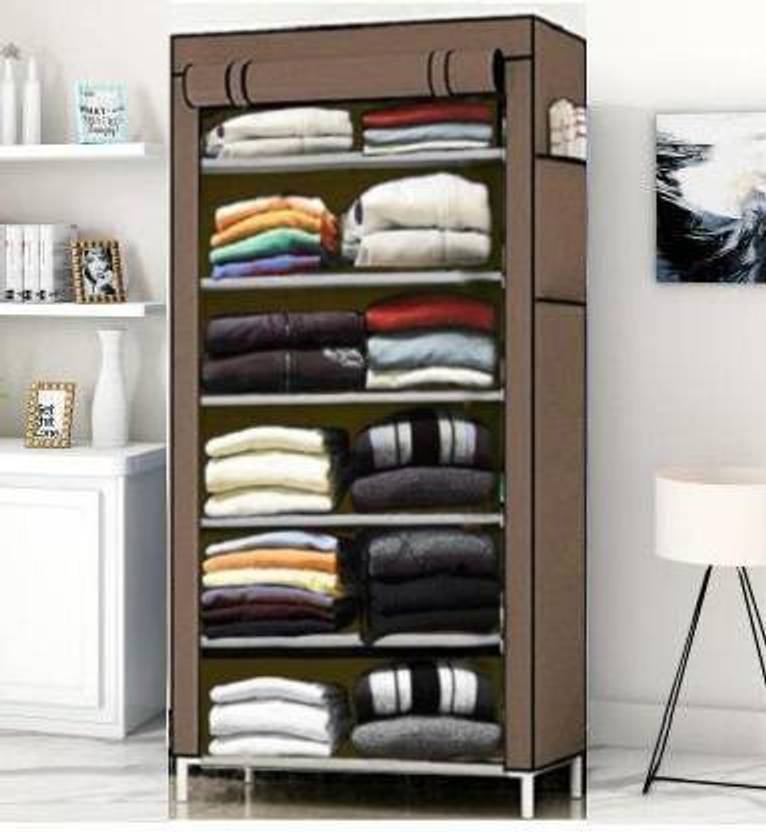 SANAMSTORE multipurpose rack shelf PVC Collapsible Wardrobe Price in ...