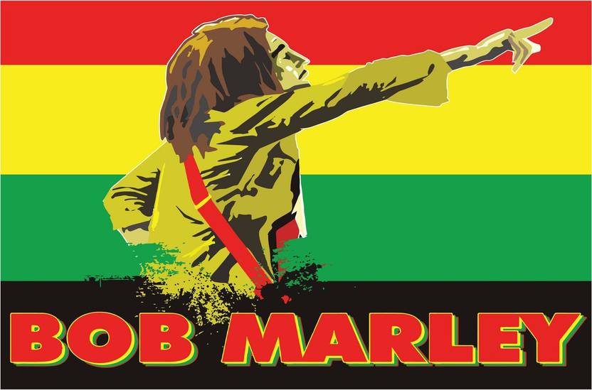 Bob Marley Peace Music Art Poster Paper Print - Music posters in India ...