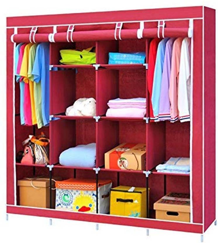 lukzer Linen Collapsible Wardrobe Price in India - Buy lukzer Linen ...