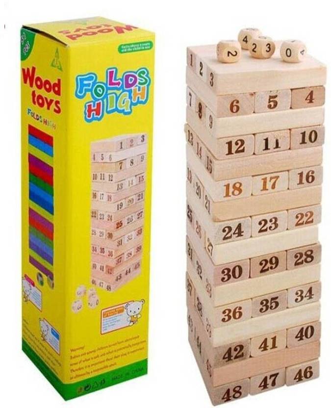 BENISON INDIA Numbers Zenga /Classic Zenga/Stacking Tower Game for Kids ...