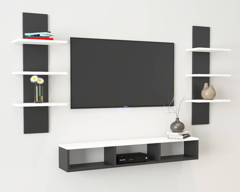 Furnifry Wall Mounted TV Stand for Home/TV Cabinet for Wall/Wooden Wall ...