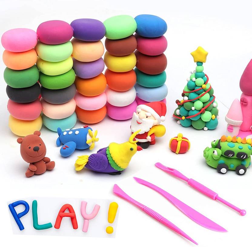 Flipkart.com | Shopex DIY Colourful Non-Toxic Modeling Clay Air Dry ...