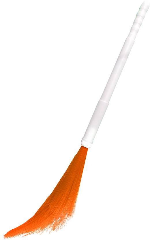 BARBYAM Adjustable Plastic Colored Broom, Plastic jhadu with long ...