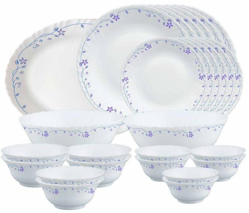 BOROSIL Pack of 44 Opalware Dinner Set Price in India - Buy BOROSIL ...