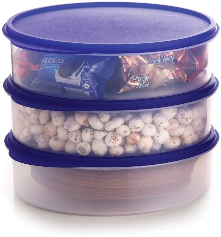 VYATIRANG Round Khakhra Chapati Papad Box Big Container for Kitchen ...