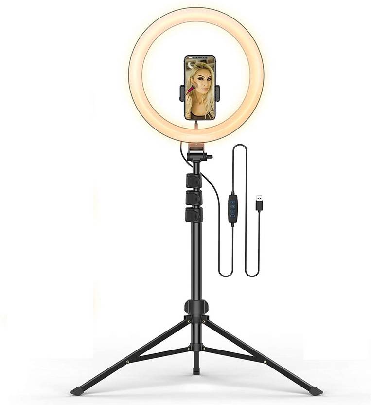 JOCOBOO Professional 10" inch LED Ring Light with Tripod Stand for ...