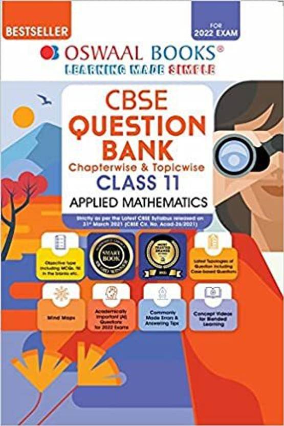 Oswaal Cbse Question Bank Class 11 Applied Mathematics Book Chapterwise