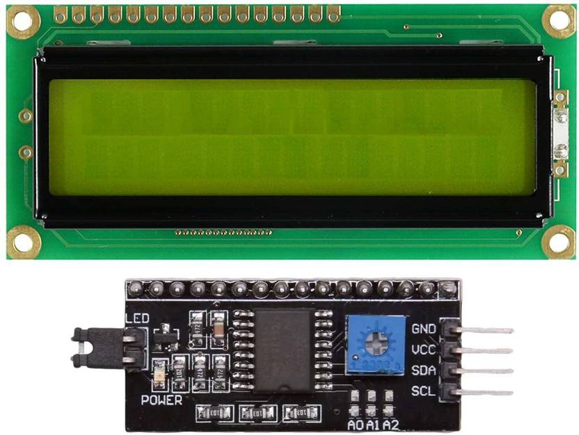 16X2 16X2 LCD WITH I2C MODULE LCD Display Price in India - Buy 16X2 ...