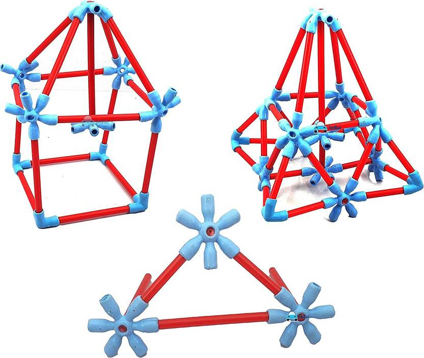 FunBlast DIY Flexi Sticks Block for Kids, STEM Building Blocks, 130 ...