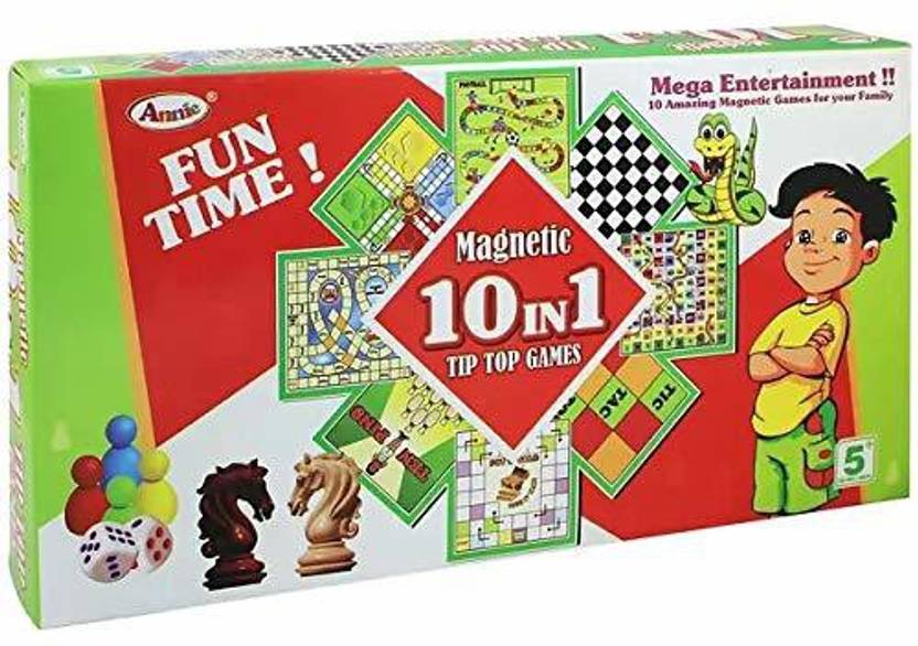 Muren Magnetic 10 in 1 Board Game Including Chess, Ludo, Snake & Ladders and Many More ...