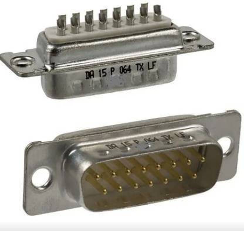 HRTRONICS PACK OF 10 - DB15-MALE- Connector/DR-15Pin male D-SUB ...