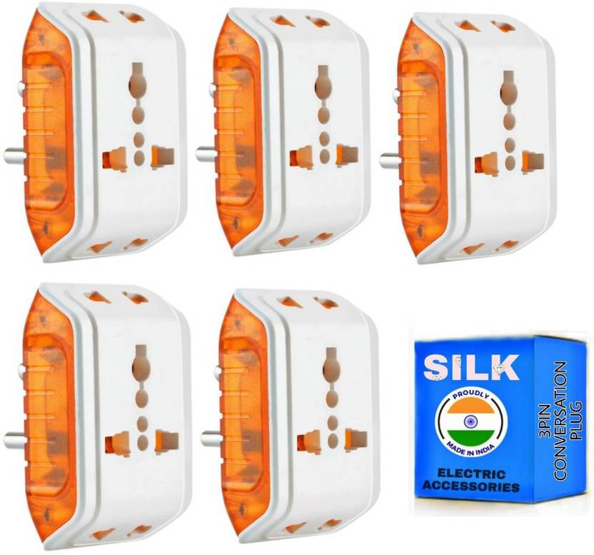 KAVANA 3-Pin Travel Plug Universal Socket Indian Plug (Type D ... KAVANA 3-Pin Travel Plug Universal Socket Indian Plug (Type D ...