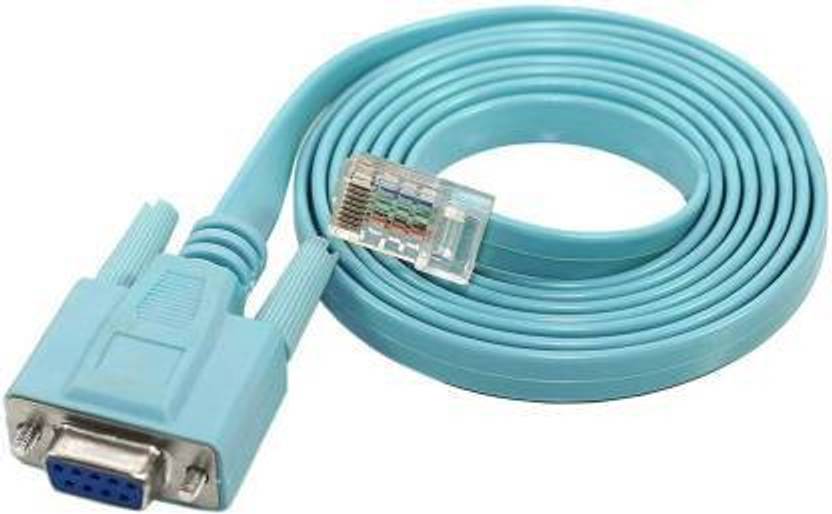 KR CABLES Ethernet Cable 1.5 m CONSOLE CABLE 9-Pin DB9 Serial RS232 ...