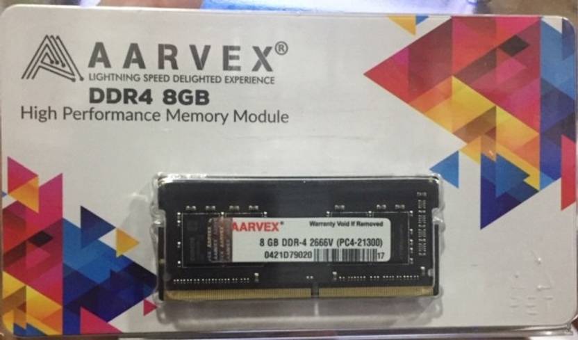 AARVEX LAPTOP DDR4 8 GB (Single Channel) Laptop (8GB RAM 2666FSB ...