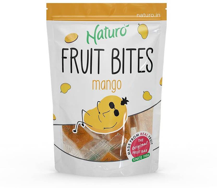 Naturo Mango Fruit Bites Gift Pack: 150g x 5 Packs Mango Candy Bar ...