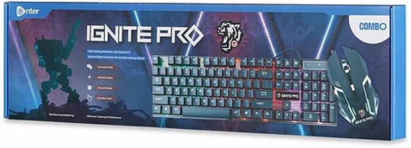 Enter GAMING USB KEYBOARD And MOUSE COMBO IGNITE PRO Combo Set Price in ...