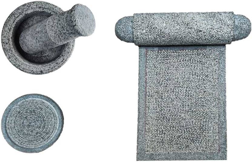 Kerala Traditional Ammikallu / Silbatta 12 inch x 7 inch with Stone ...