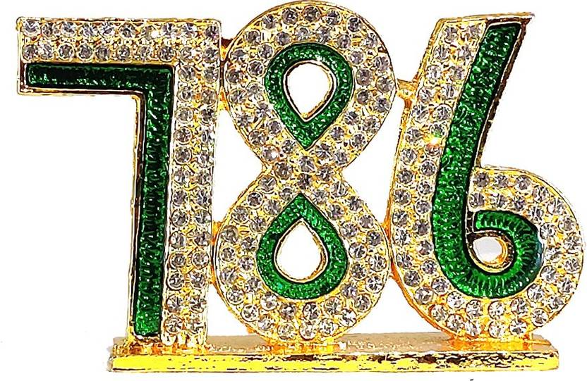 GiftzLane Mecca Madina / 786 Chand Taara / Muslim Car Dashboard Idol ...