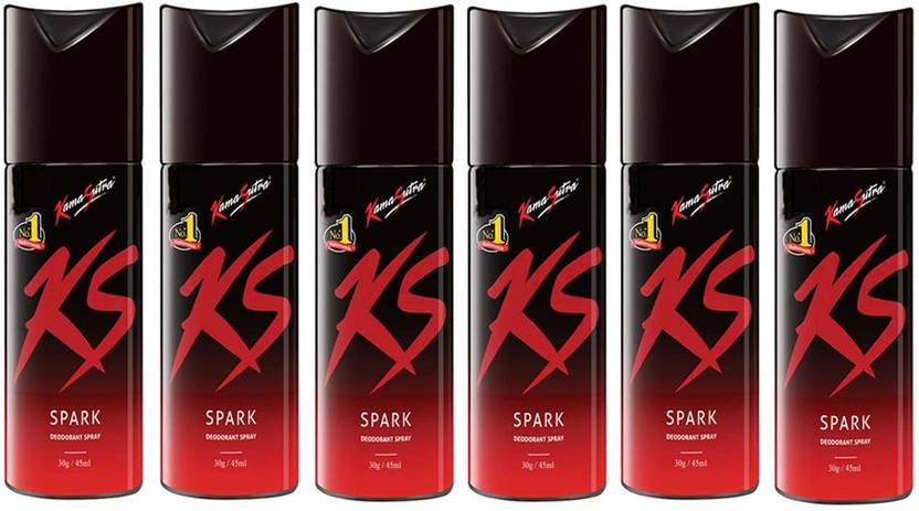 Kamasutra KS SPARK Mini Deo 6N X 45ml Deodorant Spray - For Boys ...