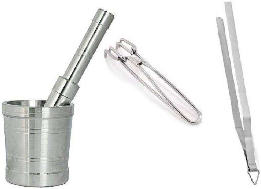 SKYGOLD Utensils Chimta+pakad+khal Batta Combo Utensils Chimta+pakad ...