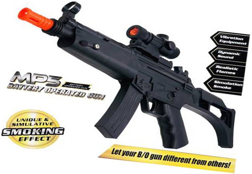 Toyvala Antique Musical Army Style PUBG Themed MP5 Toy Gun for Kids ...