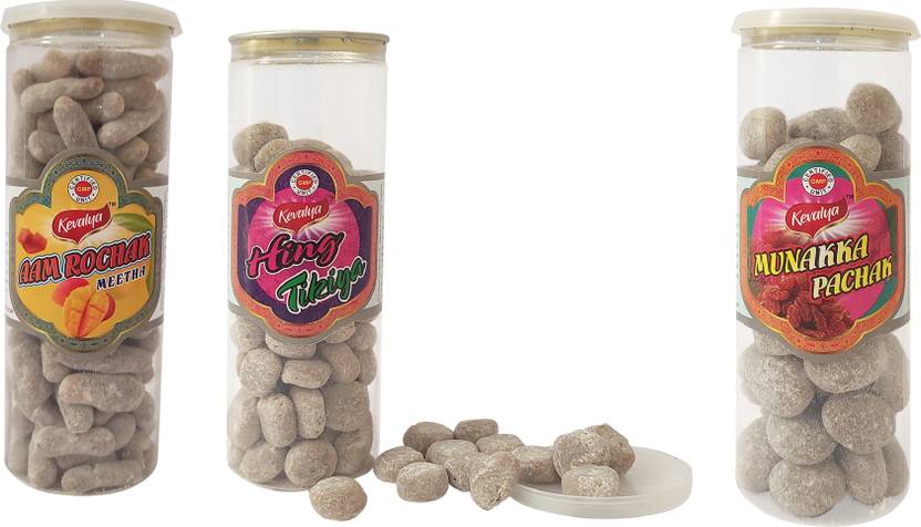 KEVALYA AAM ROCHAK HINGH TIKIYA & MUNAKKA PACHAK PACK OF 03 PCS CHURAN ...