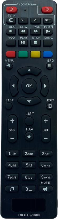 AS TECHNOLOGIES 2 DTH Remote Compatible for GTPL HD Set Top Box Remote ...
