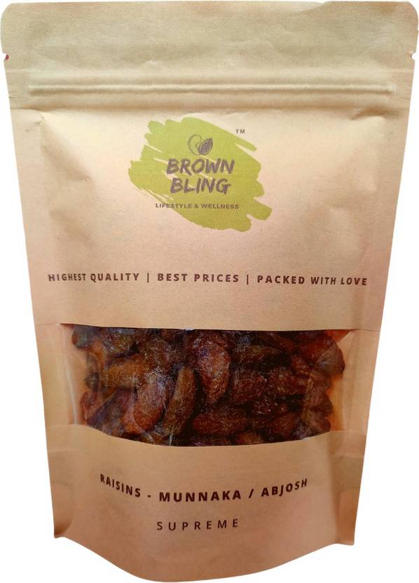 Brown Bling Munakka - Abjosh Supreme Raisins 250g Raisins Price in ...