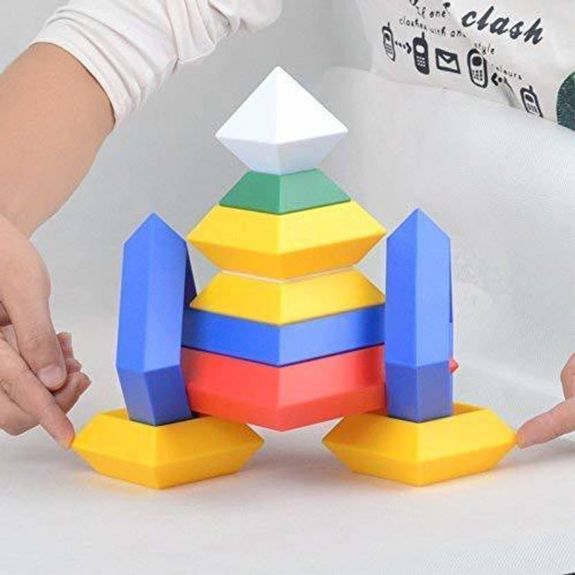 RATNA'S Toy World Pyramid block game Imagination Help Cognitive Skills ...