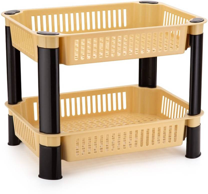 RANIC Premium Plastic 2 Steps Kitchen Stand Rack Basket for Office Use ...